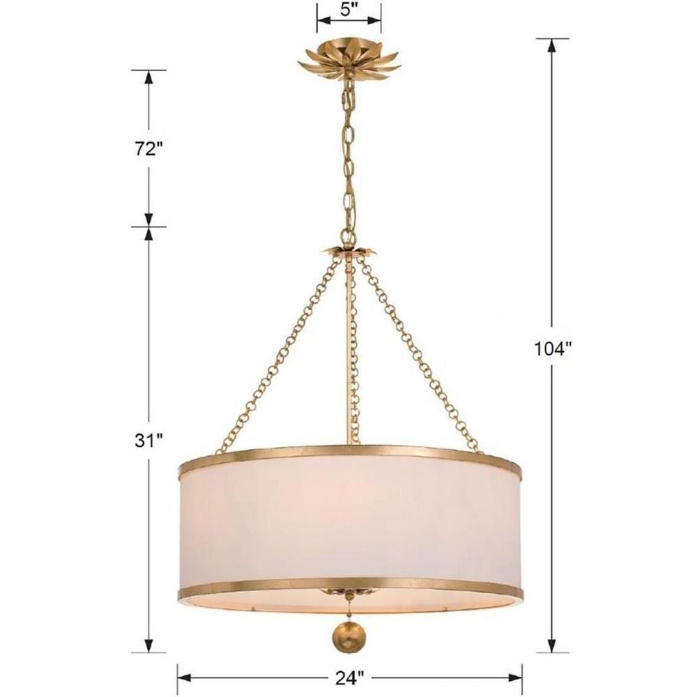 Crystorama Lighting - 518 - Broche - Six Light Chandelier