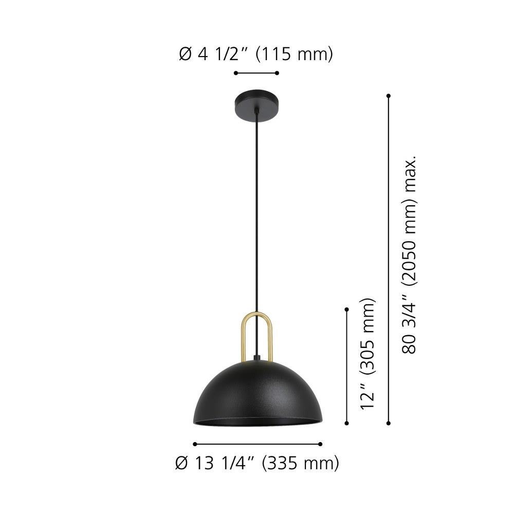 Eglo Lighting - 99693a - Calmanera - 1 Light Pendant In Contemporary ...