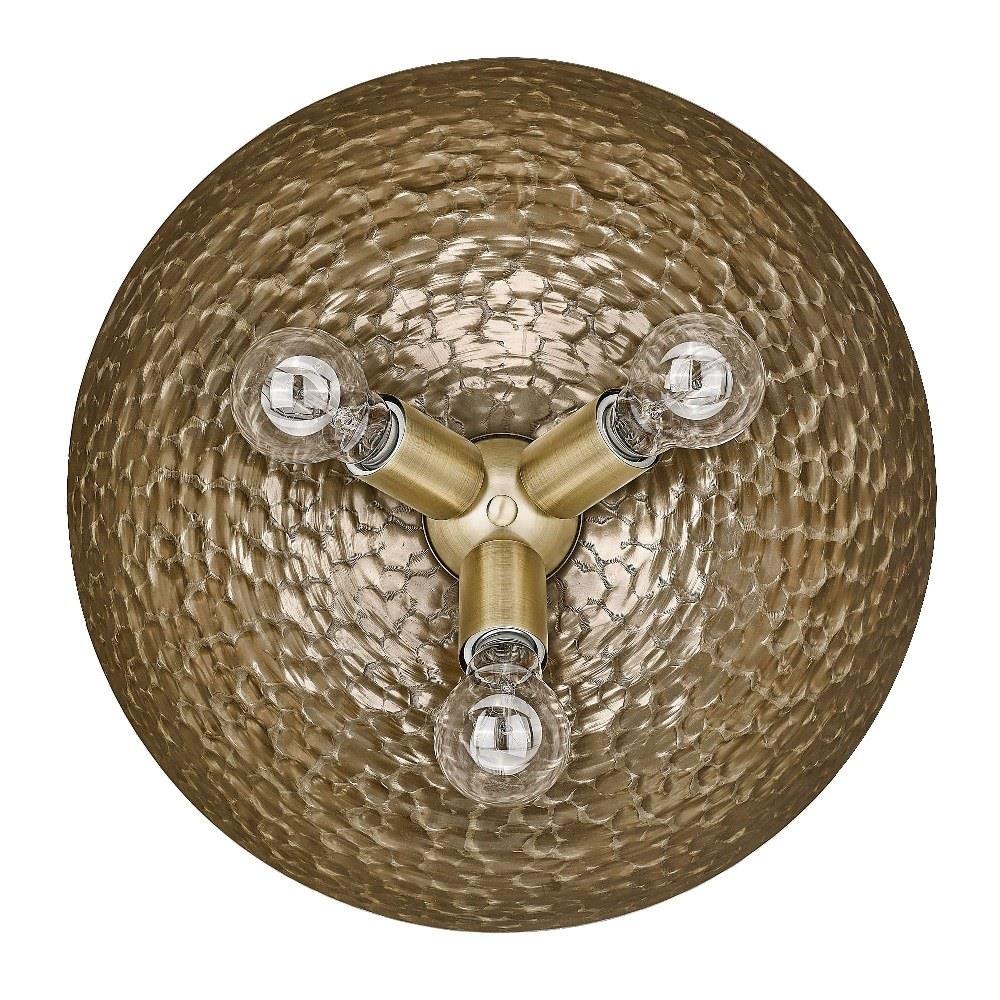 Golden Lighting - 6950-FM MBS - Shepard - 3 Light Flush Mount-8 Inches ...