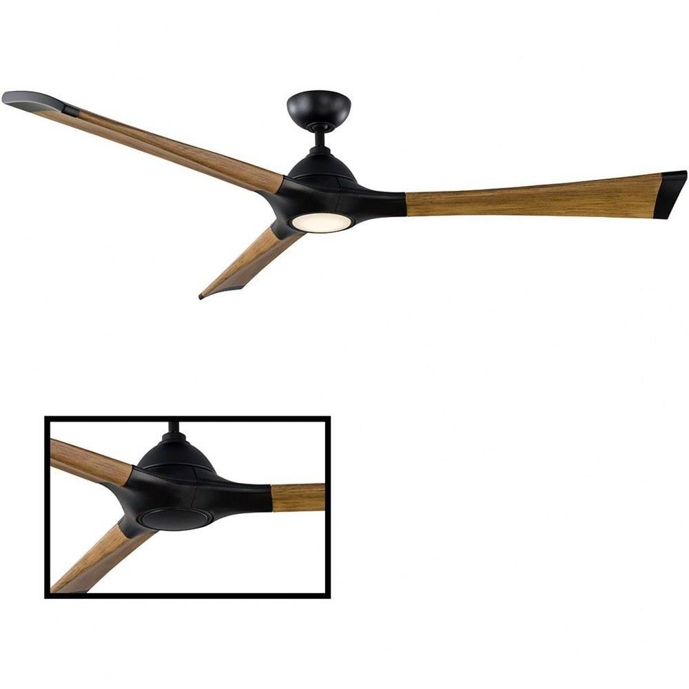 Modern Forms - FR-W1814-72L - Woody-72 Inch 3 Blade Ceiling Fan with ...
