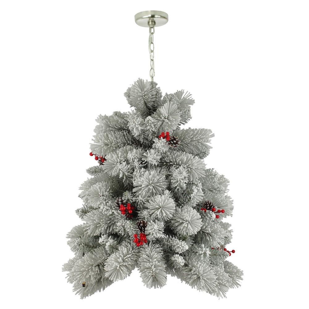 SkyX - 3209 - SkyPlug 3-Foot Pre-Lit Flocked Ceiling Christmas Tree ...