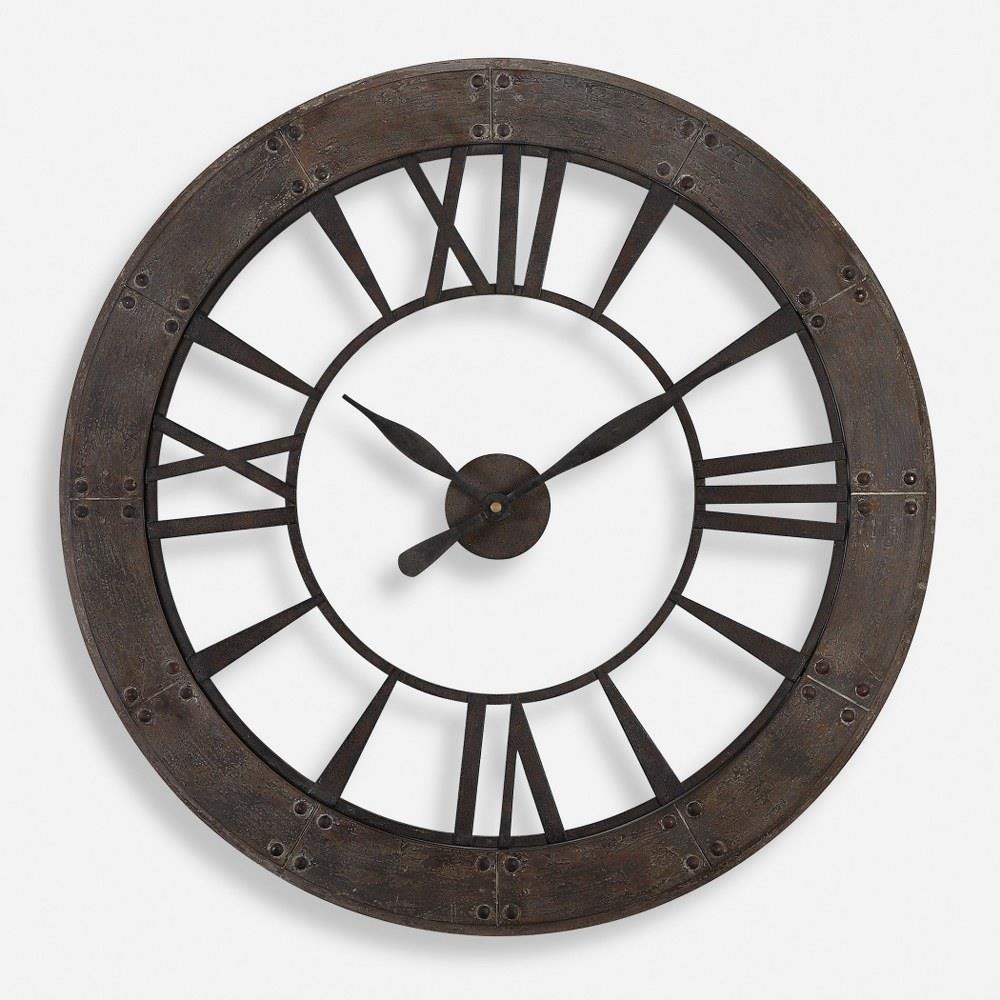 Uttermost - 06085 - Ronan - 40 inch Wall Clock - 40 inches wide by 1 ...